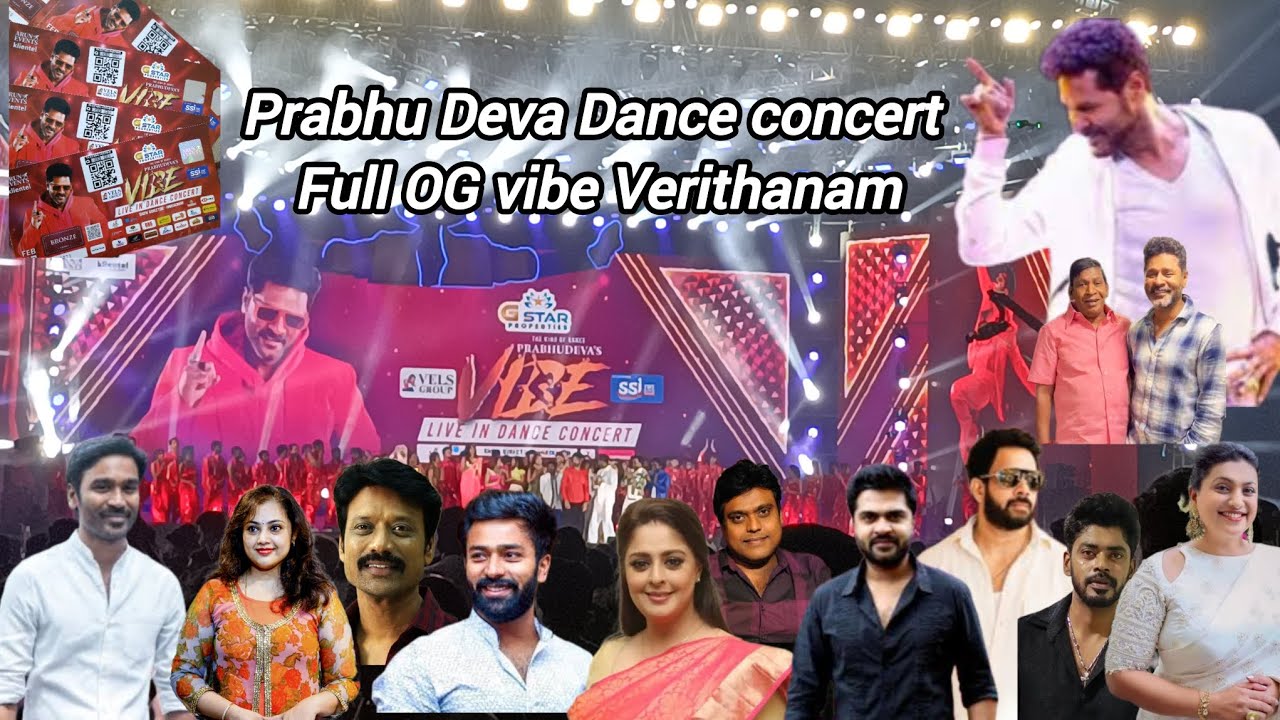 prabhu deva dance concert OG vibe mass 🔥🔥🔥dhanush dance / simbu ...