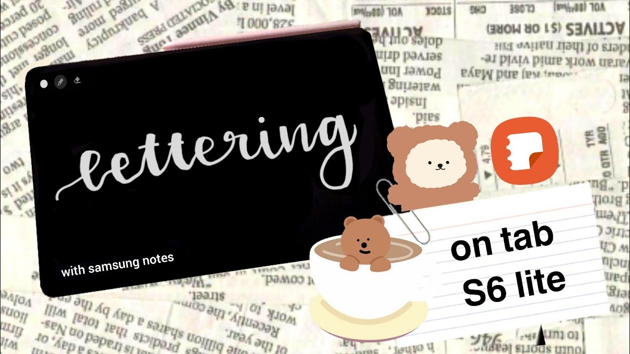 lettering on tab s6 lite | how's the pressure and tilt sensitivity ...