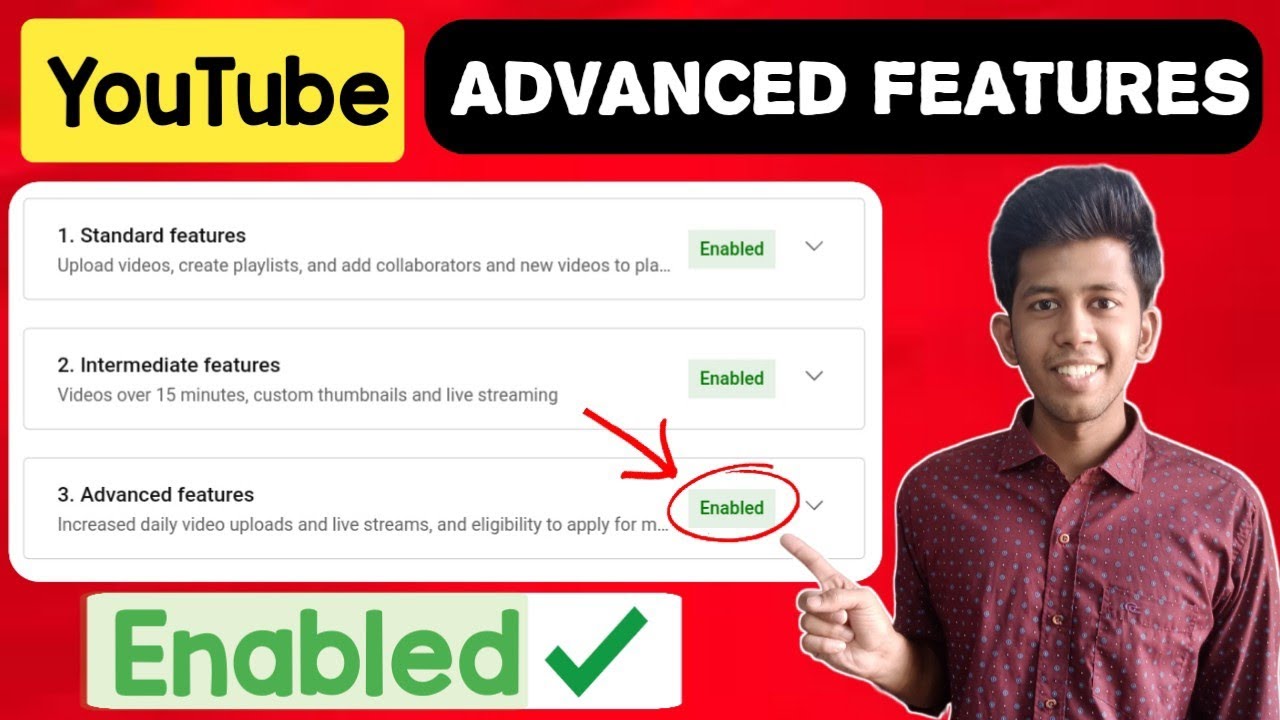how to enable YouTube advanced features / pending youtube advanced features / video verification ...