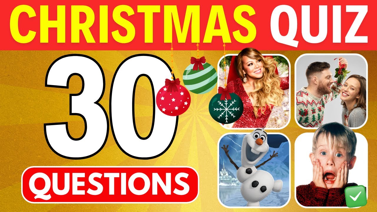 Christmas Quiz - 30 Xmas Questions 🎄👼🎅 - YouTube