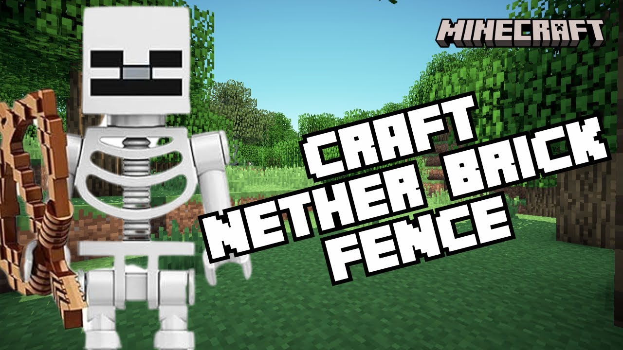How to Craft Nether Brick Fence in Minecraft 2024? - YouTube