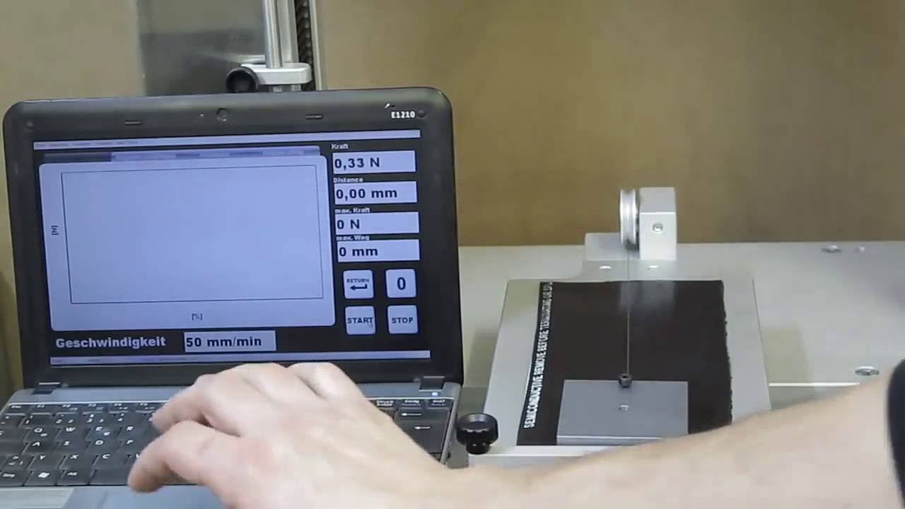 ASTM D1894 - Coefficient of Friction Testing Fixture - YouTube
