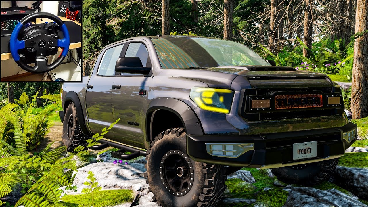 Toyota Tundra Off-Roading | Thrustmaster T150 Gameplay - BeamNG - YouTube