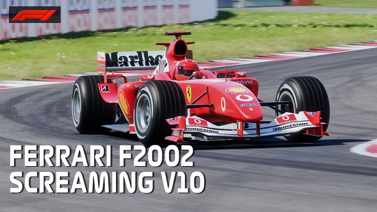 F1 Ferrari F2002 Screaming V10 Michael Schumacher Barcelona Spain F1 ...