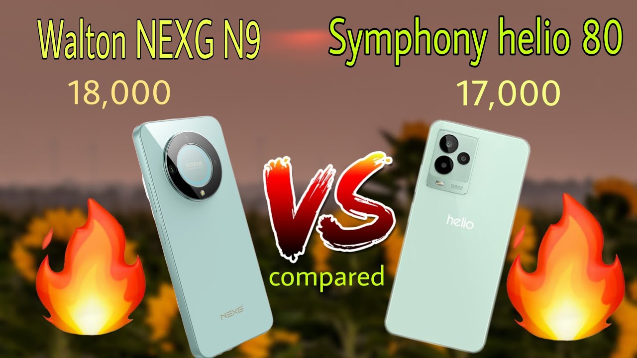 walton nexg n9 and Symphony helio 80 comparison, - YouTube