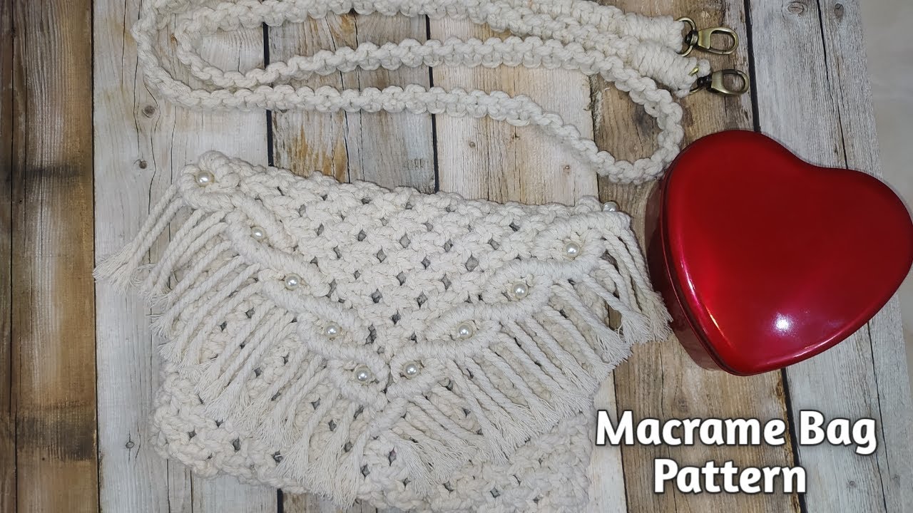 DIY: Fantastic Basic Macrame Pattern | Macrame Sling Bag Tutorial| Easy Step by Step macrame ...