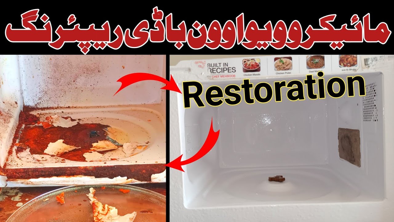 Rusty Microwave Oven Repair Easy method | New Oven Dirty Rusty Body ...
