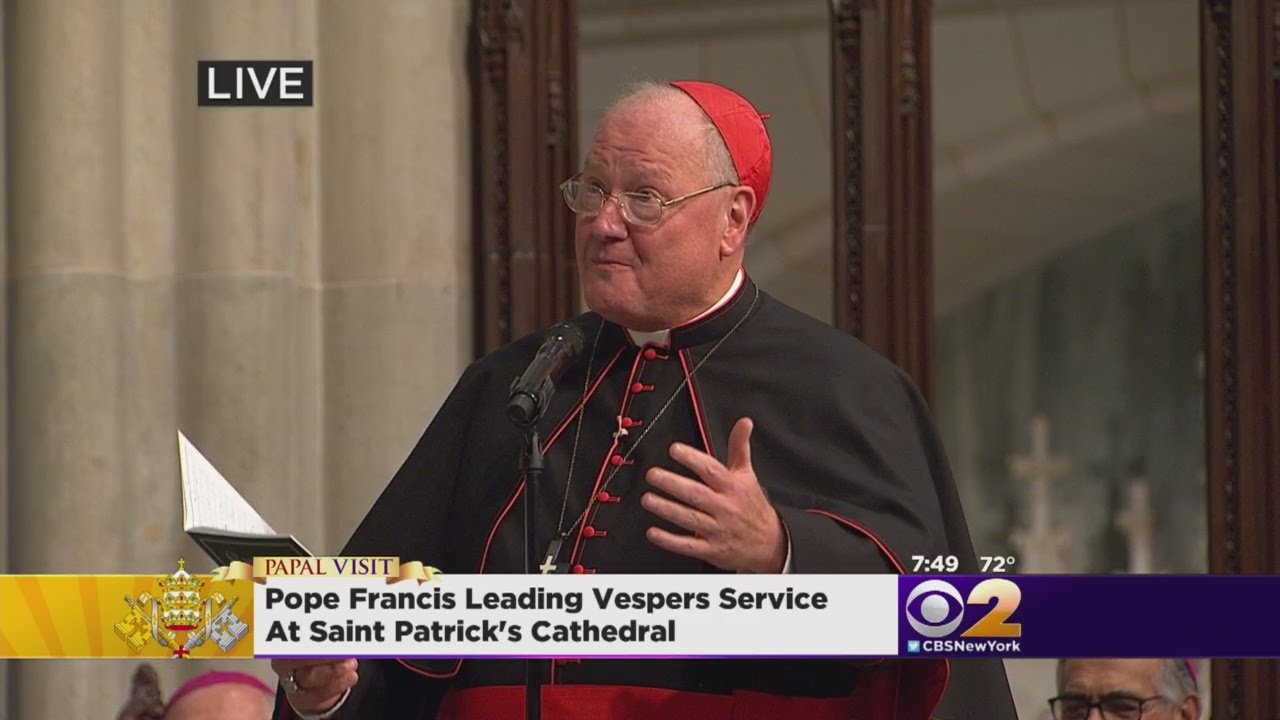 Cardinal Dolan Service At St Patricks Youtube