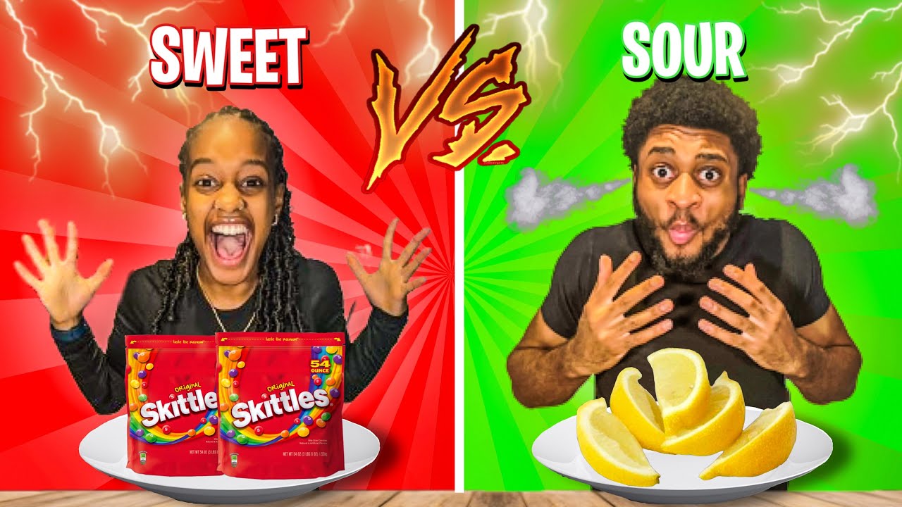 SWEET VS SOUR FOODS 🍎🍏 *crazy reaction* | VLOGTOBER DAY 6 - YouTube