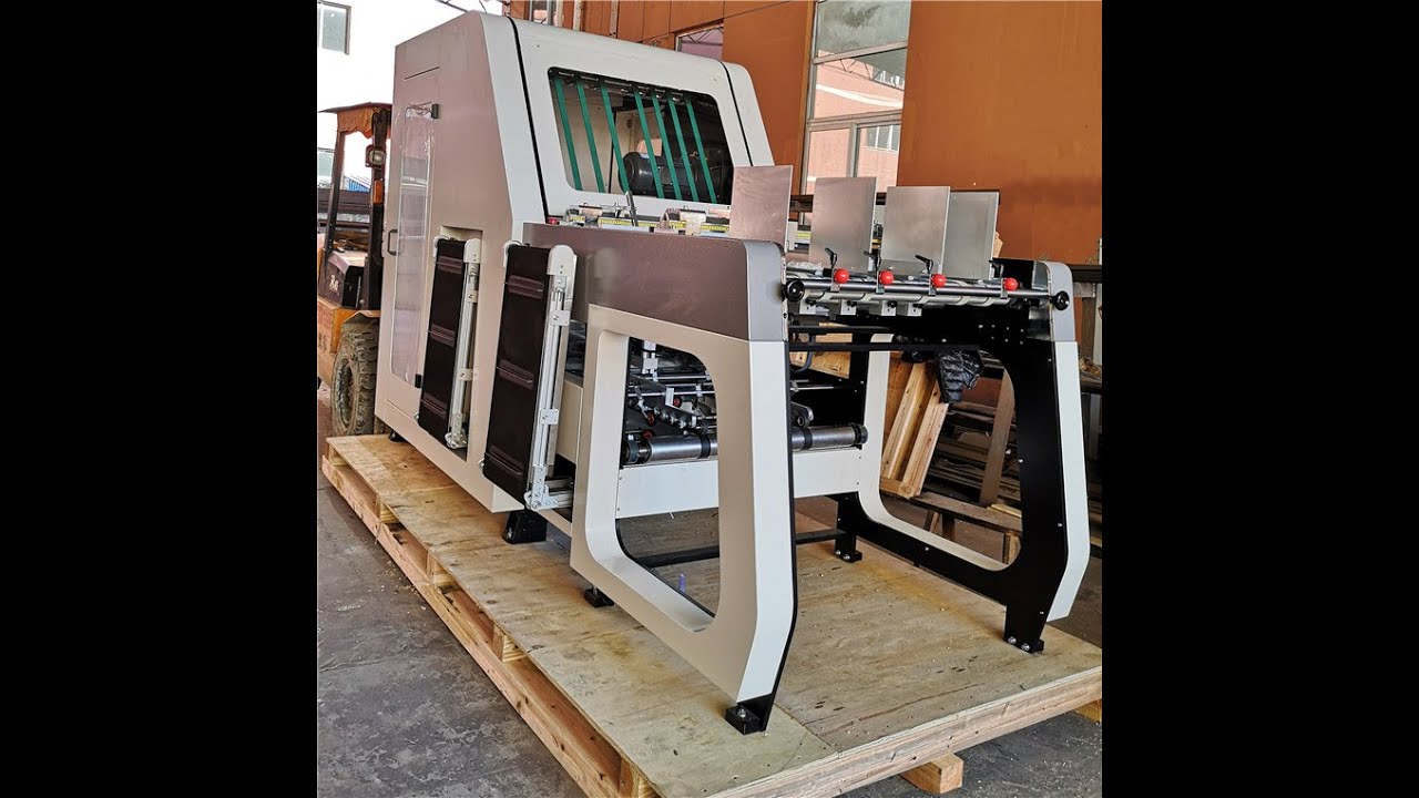 Automatic corner cutting and grooving machine SLG-830 - YouTube