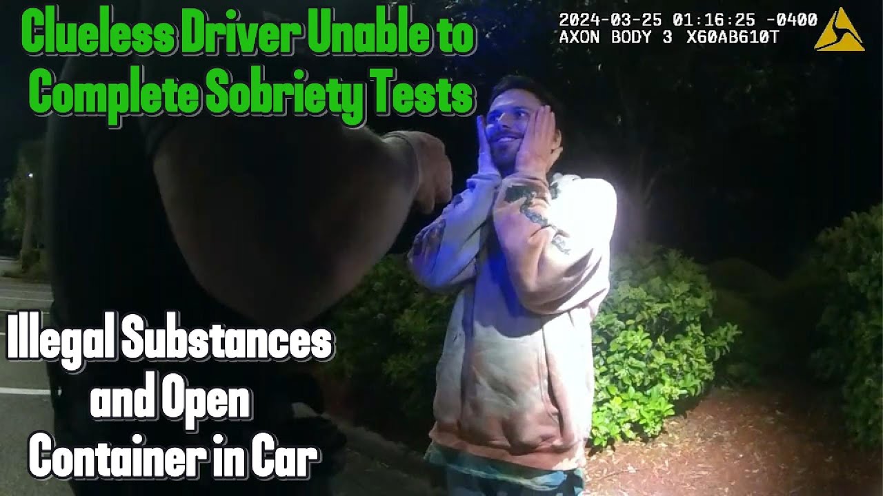 Clueless Driver Arrested for DUI and Possession of Controlled Substance ...