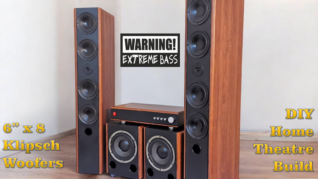 Building GIANT Tower Speakers with 8 Woofers - Ultimate DIY Project ...