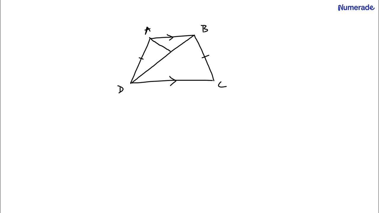 10. Isosceles trapezoid ABCD has parallel bases AB and CD, and diagonals intersect at E. If |AE ...