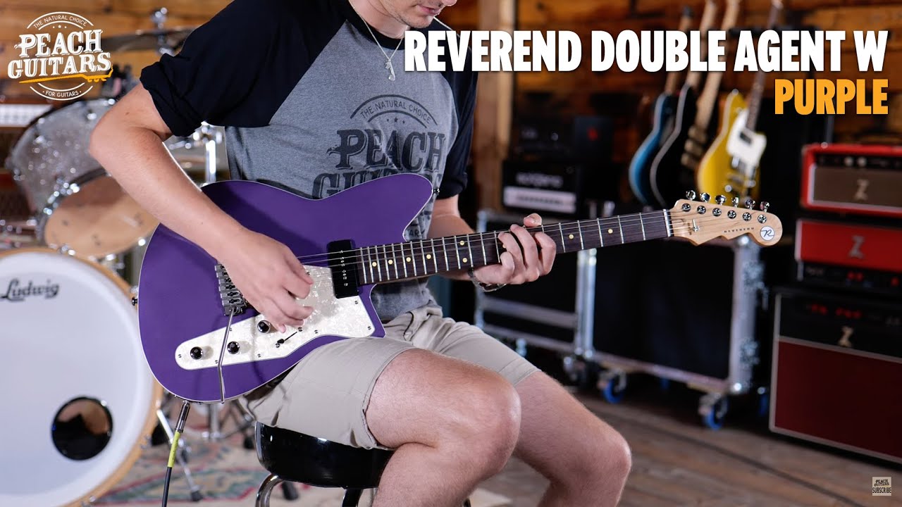 No Talking...Just Tones | Reverend Double Agent W - Purple - YouTube