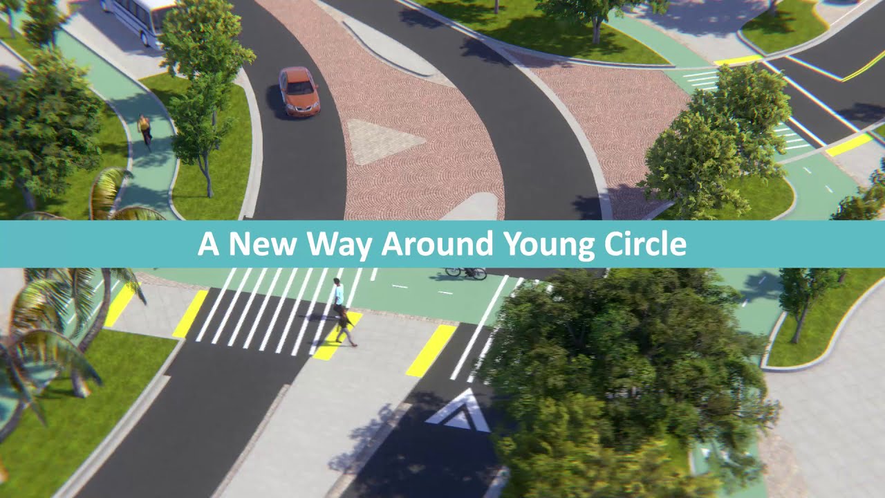 The T Intersection: A New Way Around Young Circle - YouTube