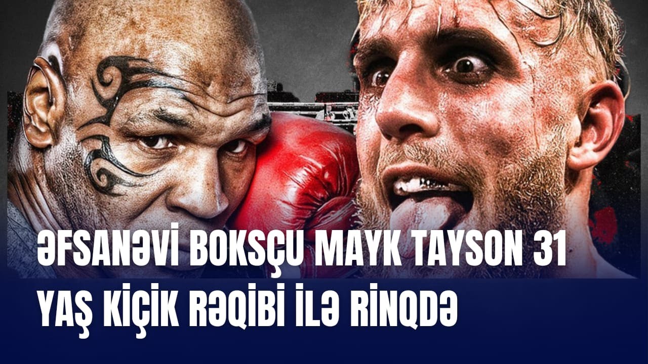 58 yaşlı Mayk Tayson 27 yaşlı boksçu Ceyk Pol ilə görüşdü - XƏBƏR 4 TV ...