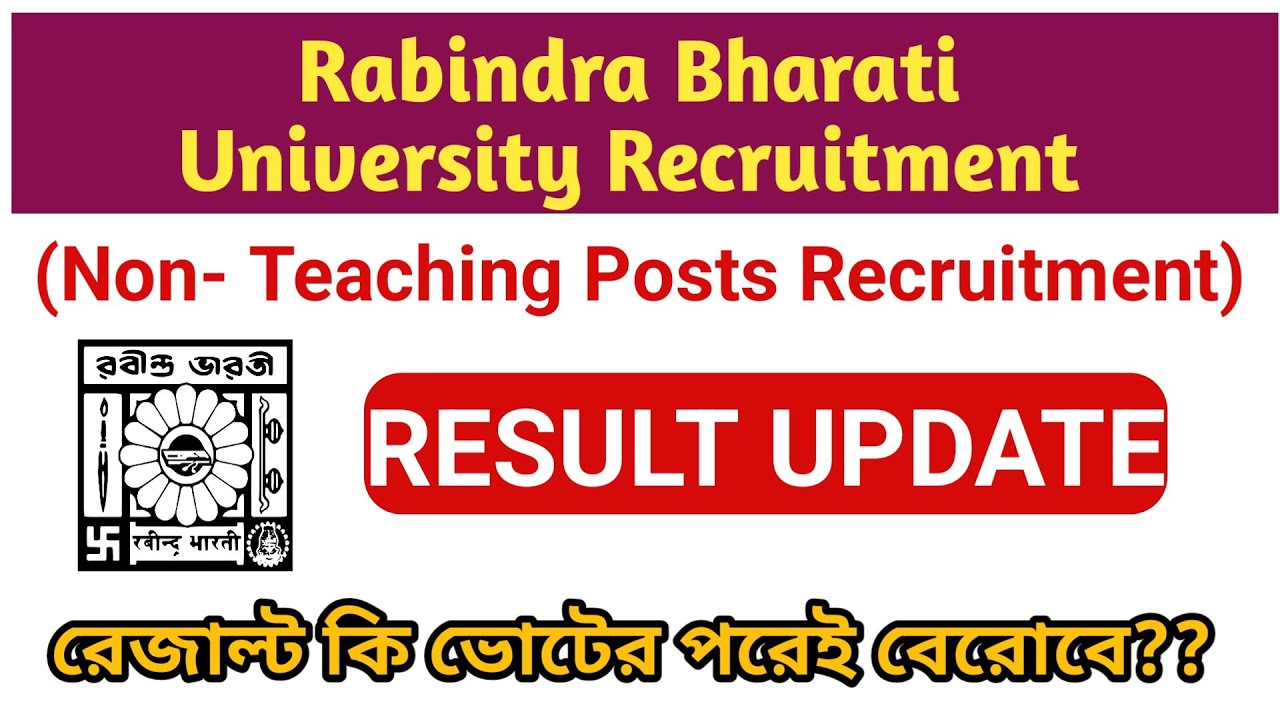 Rabindra Bharati University Recruitment 2020 / Non Teaching Posts ...