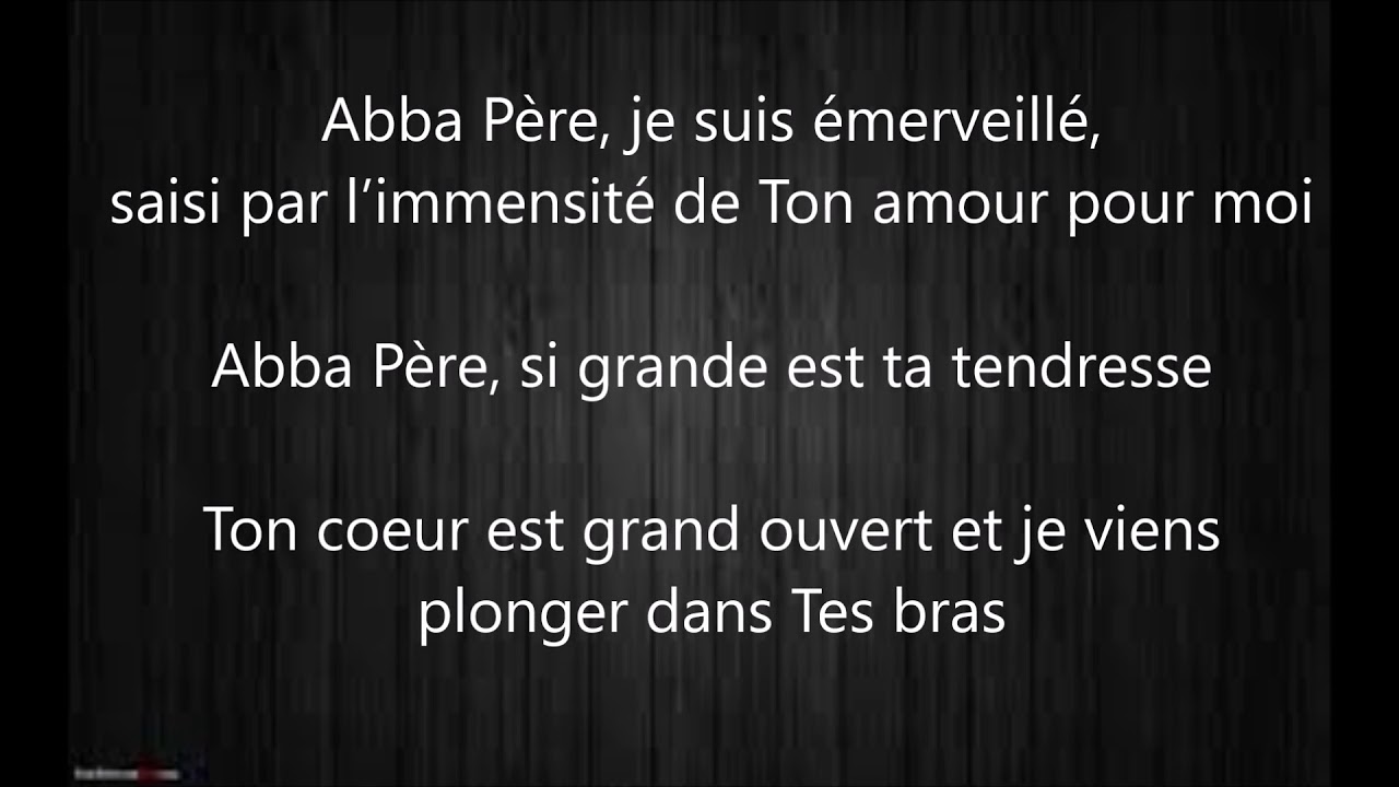 Abba Pere - Collectif Cieux Ouvert - Sam Olivier avec paroles par ...