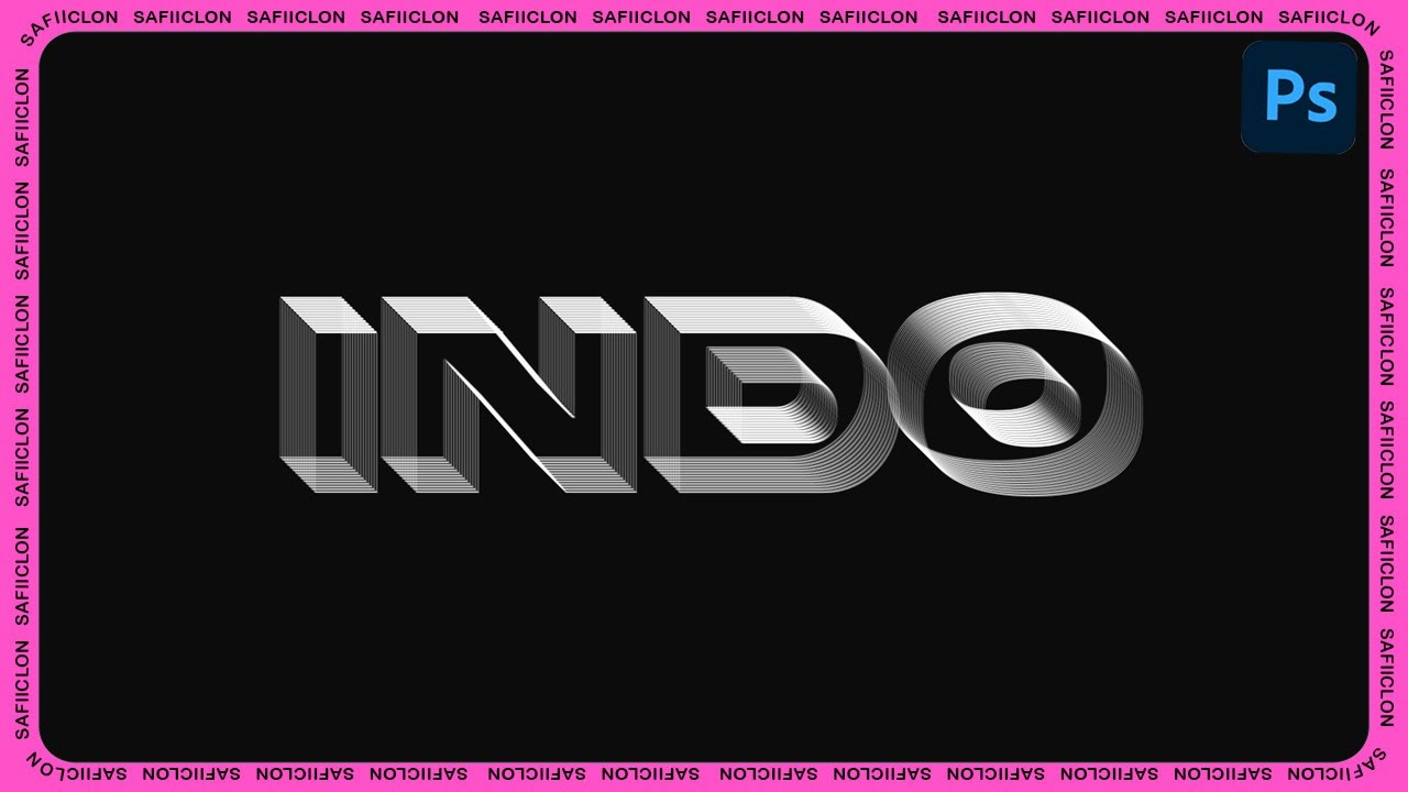 [ Text Effect ] Shadow Line Effect in Photoshop - YouTube