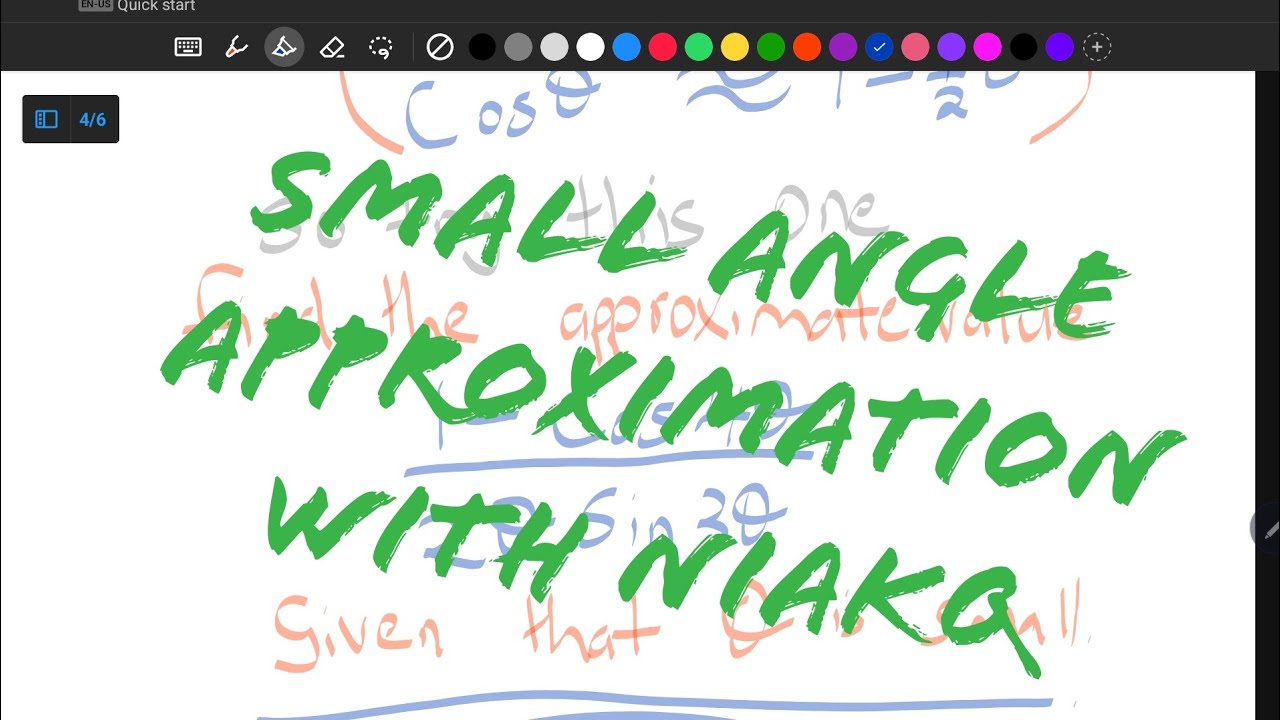Small Angle Approximation 1 - YouTube