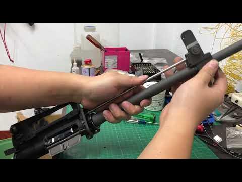 【槍工坊】WE T91 GBB for 專用 裝飾用 瓦斯鋼管 安裝方法 - YouTube