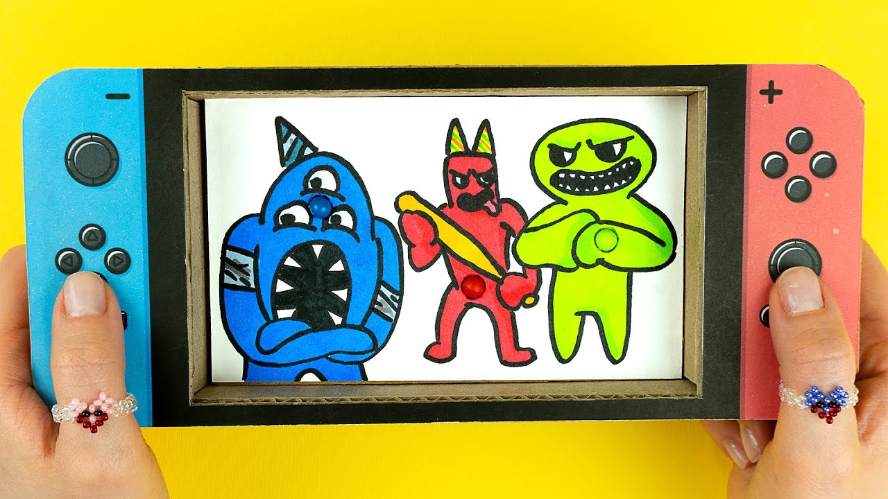 Making Cool Paper Crafts with Garten of Banban Characters! Drawing Ban ...