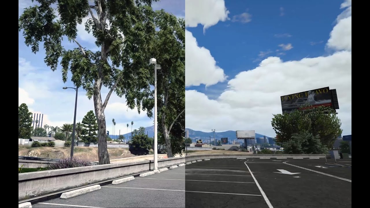 How GTA 5 Really Looks With Real-Life Vegetation Mods - YouTube