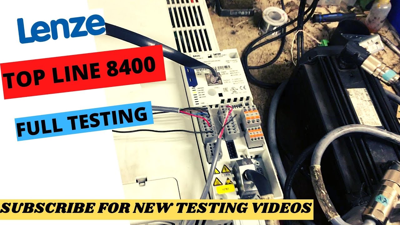 LENZE TOPLINE 8200 SERVO DRIVE FULL TESTING - YouTube