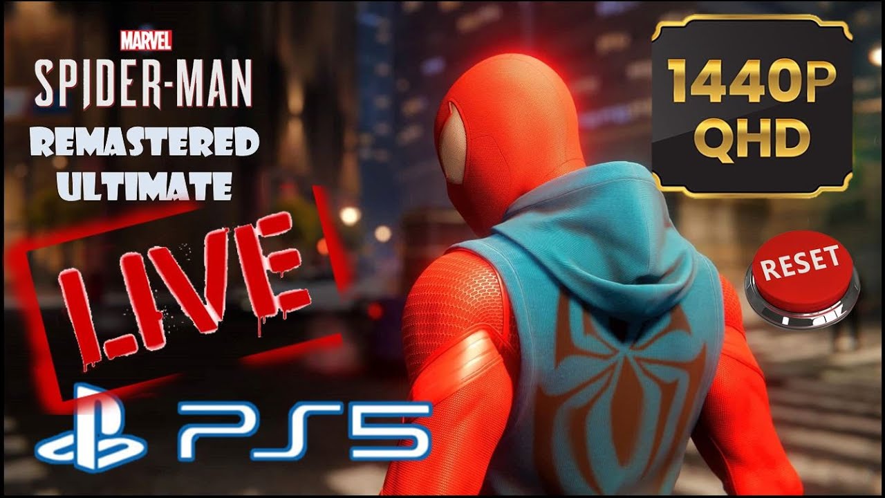 LIVE : (PS5 2K60) Marvel Spider-Man Remastered Chill Playthrough Ultimate NG+ | No Commentary ...