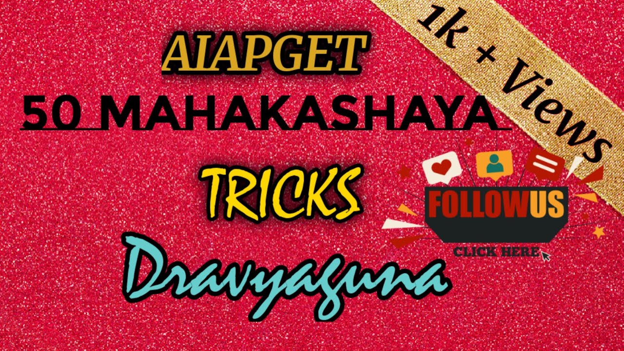 50 Mahakashaya || Tips And Tricks || Dravyaguna || Topic - 10 || BAMS ...