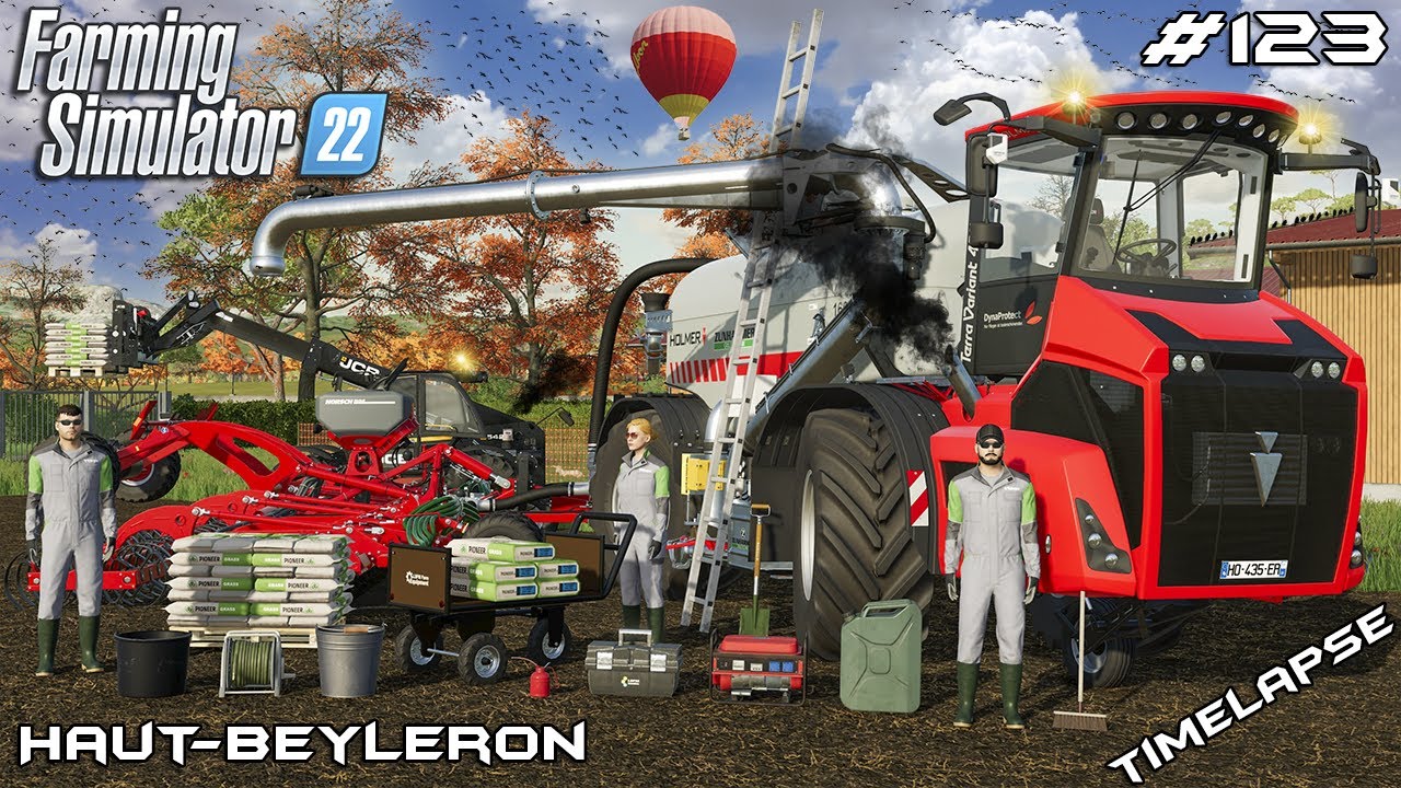 Spreading SLURRY & SEEDING w/HOLMER | Animals on Haut-Beyleron ...