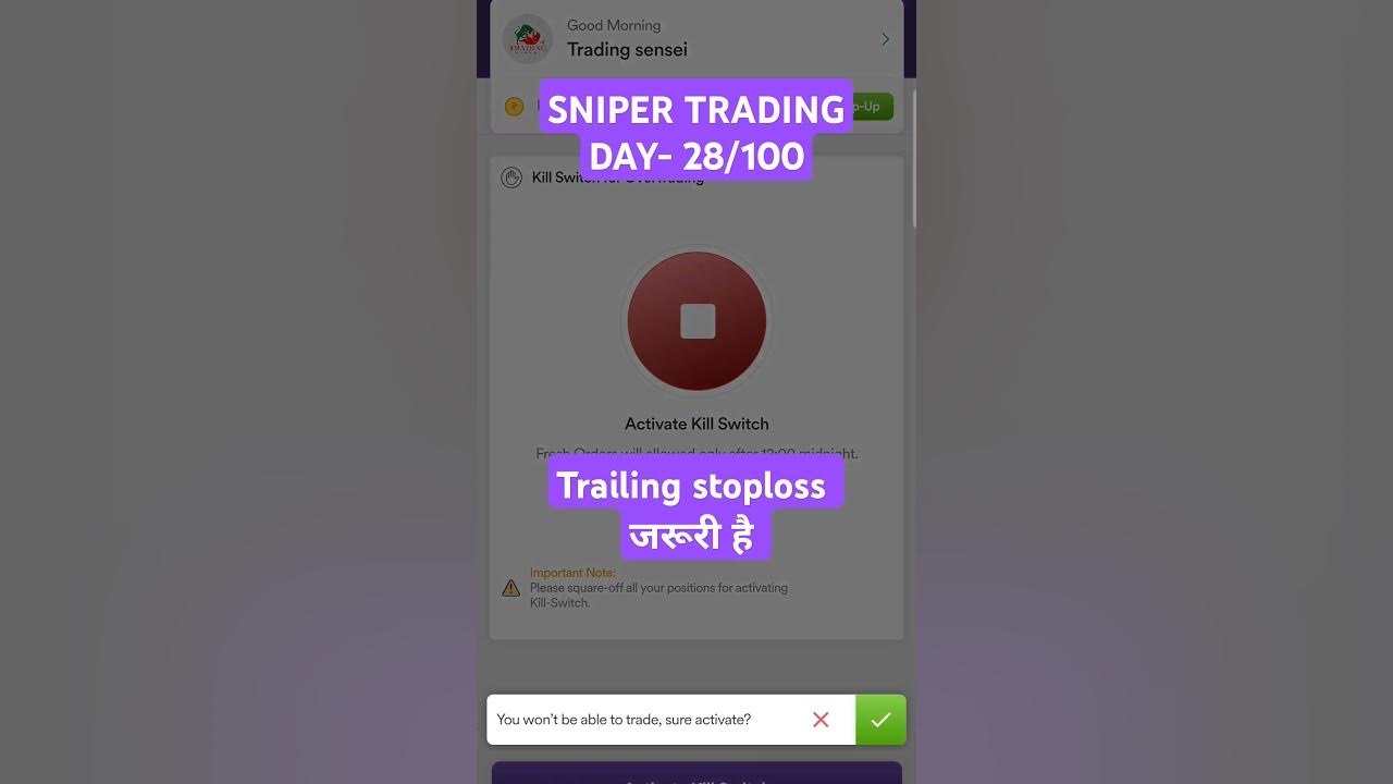 trailing stoploss जरूरी है #optionselling #trading #stockmarket - YouTube