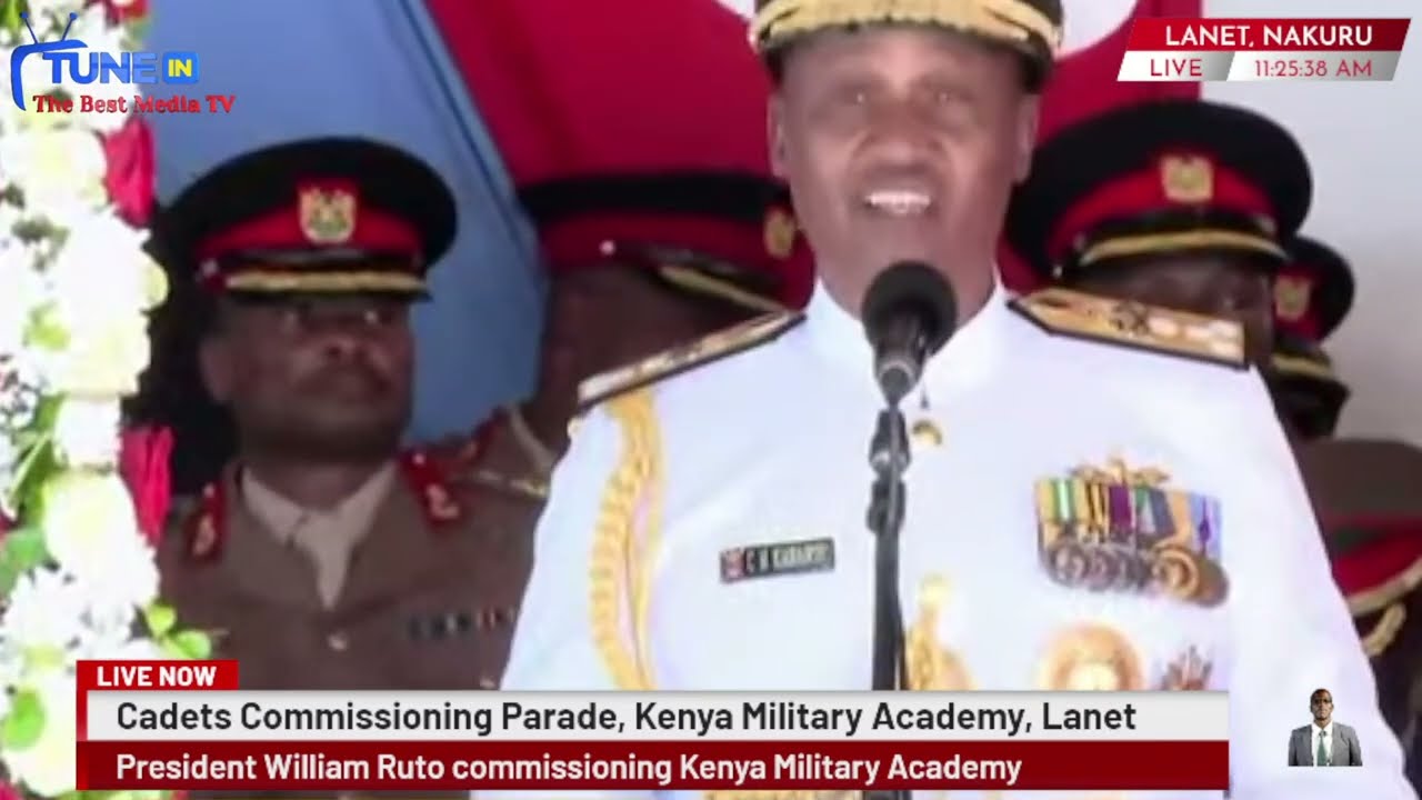 LIVE | Cadets Commissioning Parade, Kenya Military Academy, Lanet ...