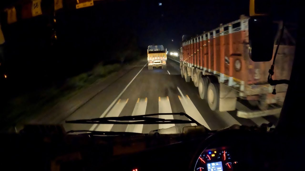 Extreme night driving Volvo bus | 4K Go Pro video| Real audio|#youtube ...