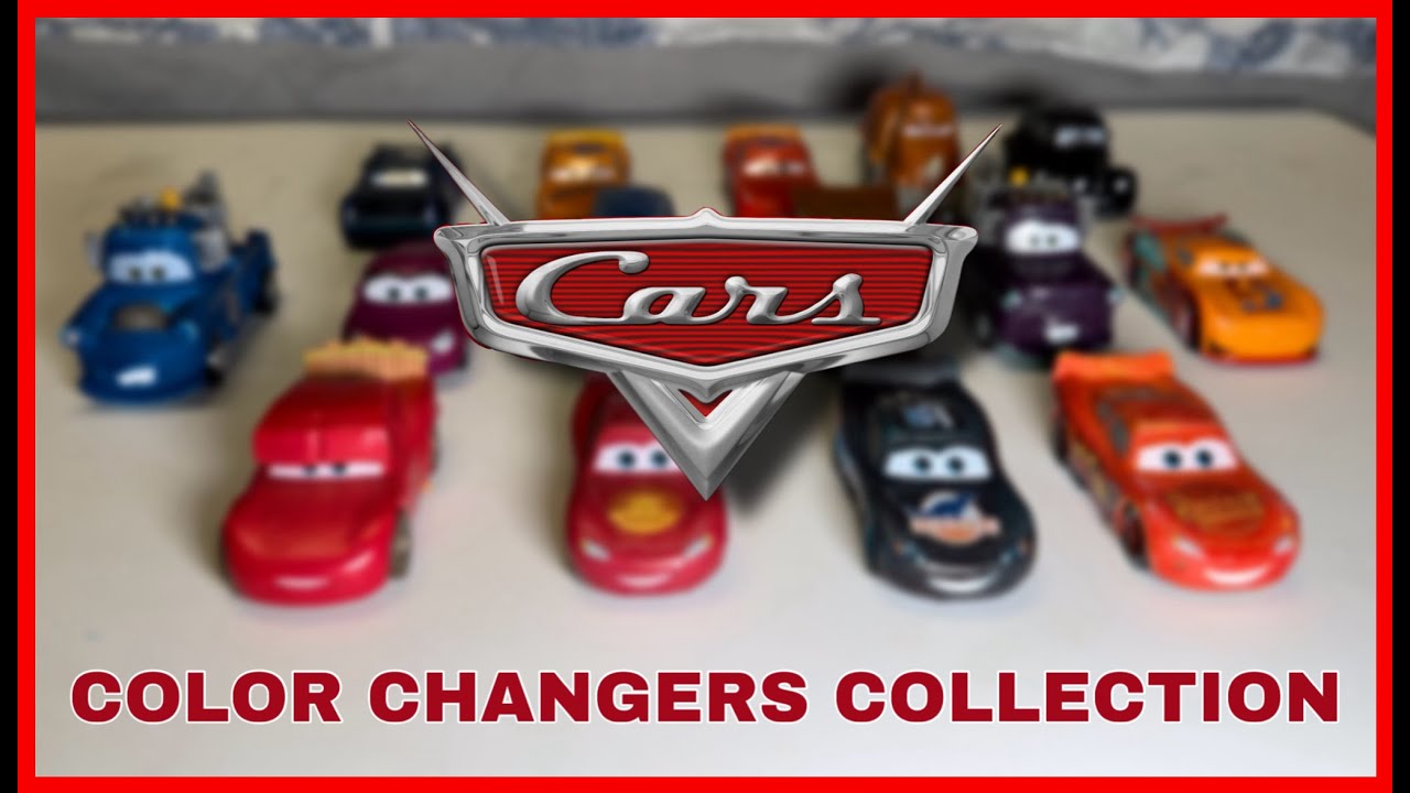 Disney Pixar Cars Color Changers Collection & Demo | Counting | ASMR ...