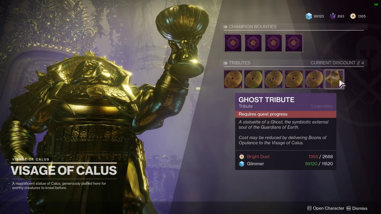 BadJuJu - Destiny 2 Tribute Hall Quest Bugged. - YouTube