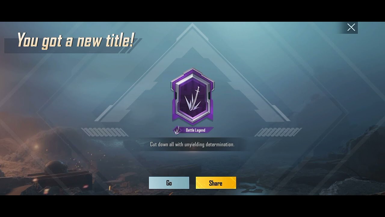 bgmi battle legend title | bgmi battle legend achievement - YouTube
