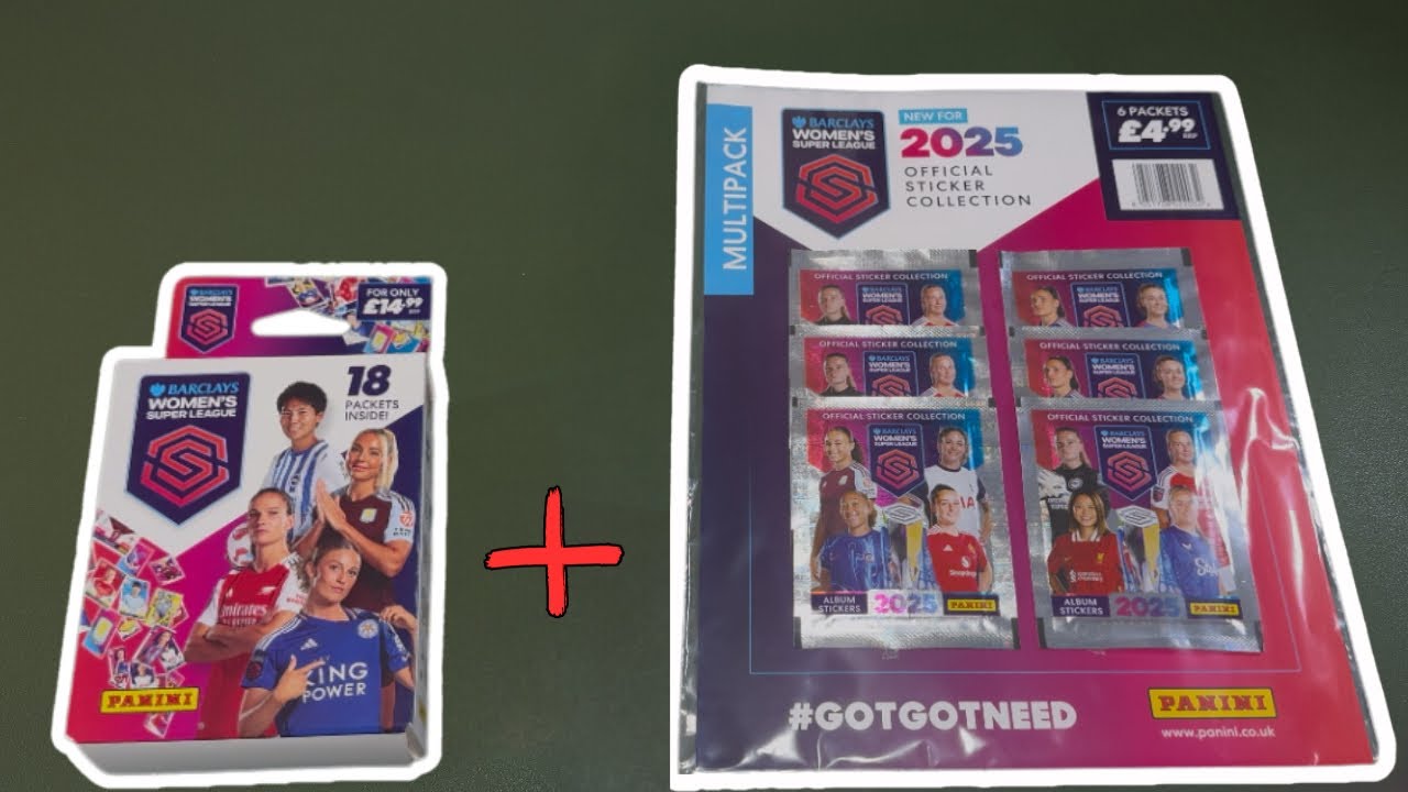 WSL 2025 ! Women’s Super League Stickers Multi Pack and Mega Multi-Set ...