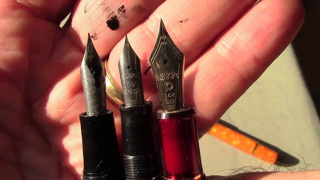 Platinum Century Fountain Pens various nibs compared: UEF, EF, SF, etc ...