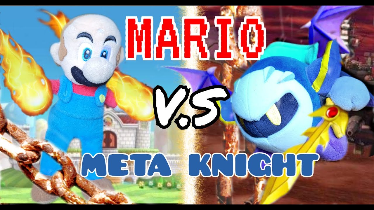 Super Plush Bros. MARIO VS. META KNIGHT!!! - YouTube