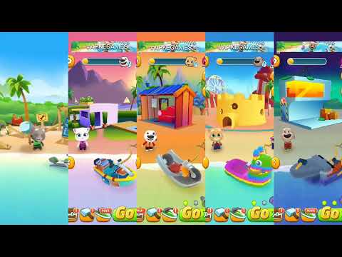 Talking Tom Jetski 2 All characters unlocked Gameplay Android ios