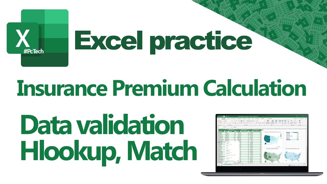 Excel Practice - Ex 4 - Insurance Premium Calculation - YouTube