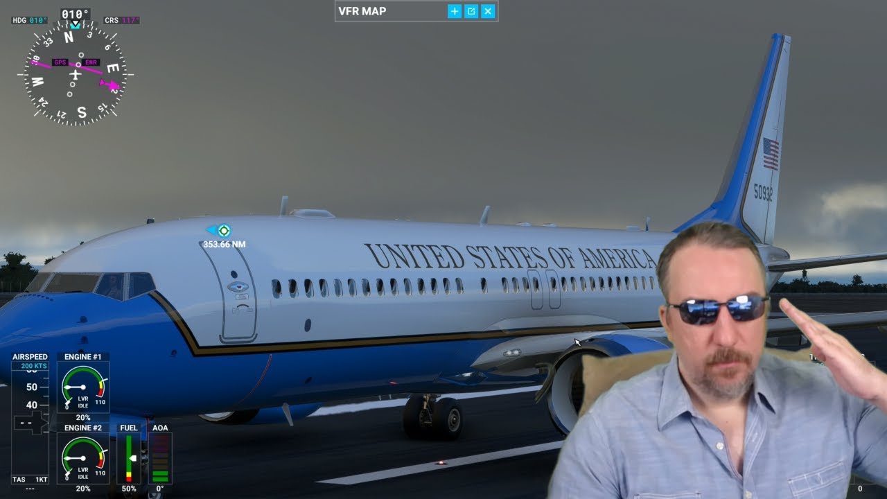 MFS 2020 PC / AIR FORCE ONE 737 MAX - YouTube