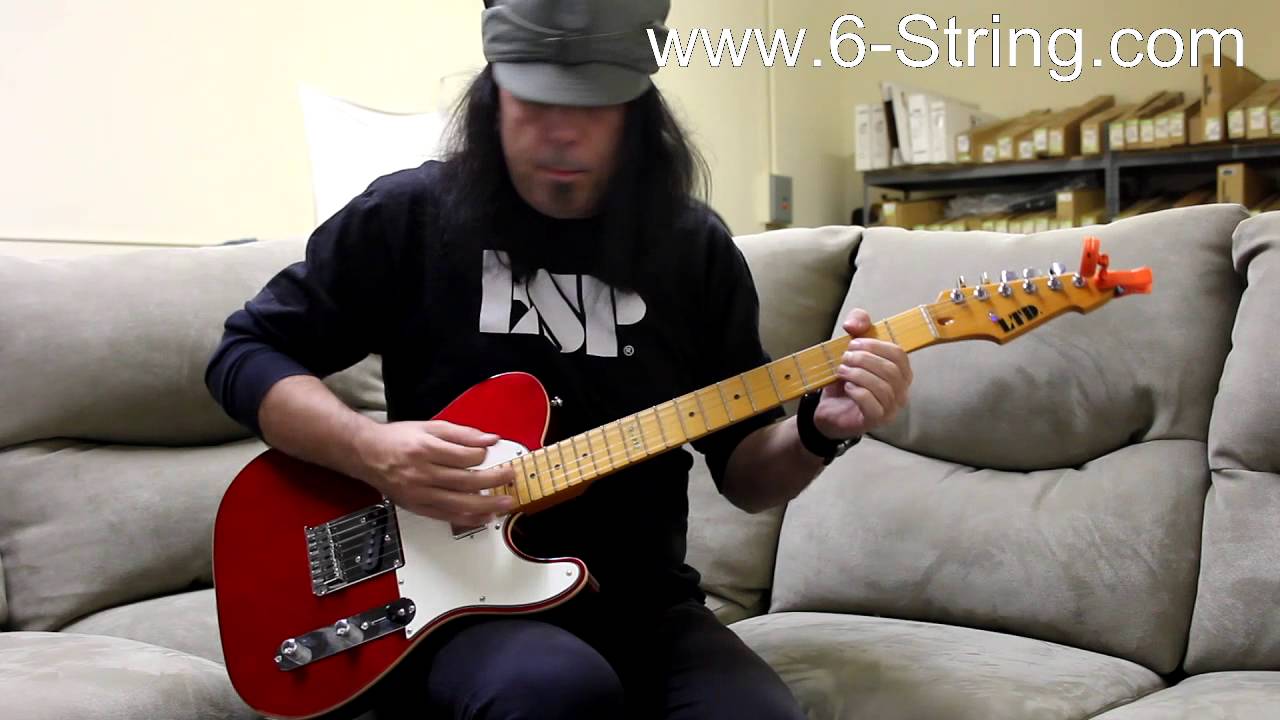 ESP LTD TE-212 2013 Model Candy Apple Red Electric Guitar - YouTube