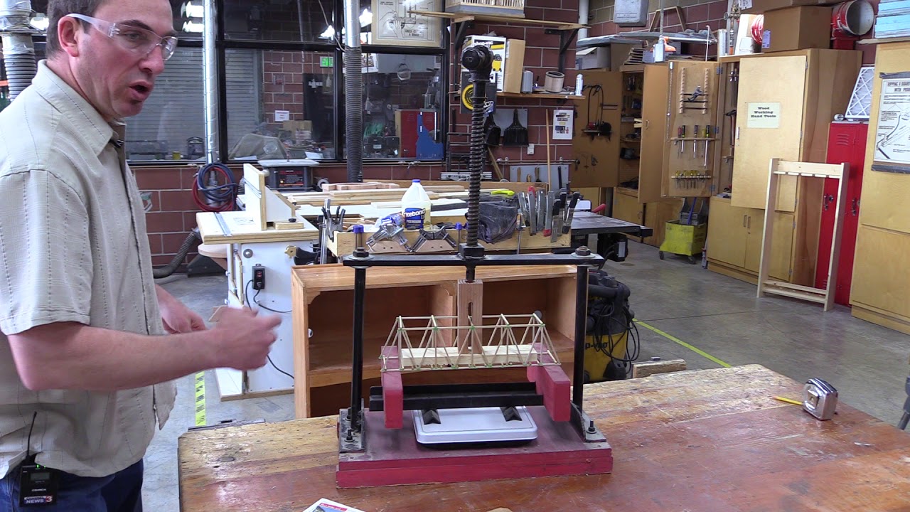 Balsa Bridge - Test - YouTube
