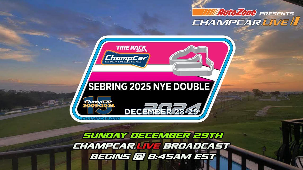 TireRack.com ChampCar Endurance Series® Sebring 2025 New Year's Double ...