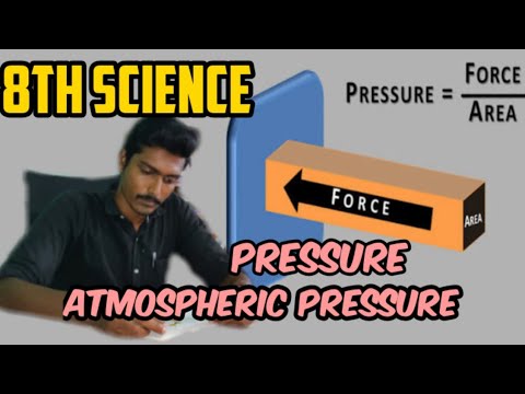 #2 Class 8 SCIENCE | UNIT 2 | PHYSICS | PRESSURE | ATMOSPHERIC PRESSURE ...