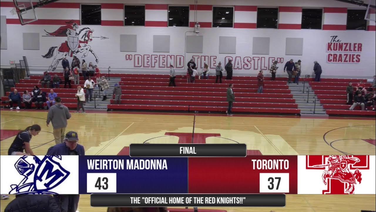Toronto High School vs Weirton Madonna Womens Varsity Basketball - YouTube