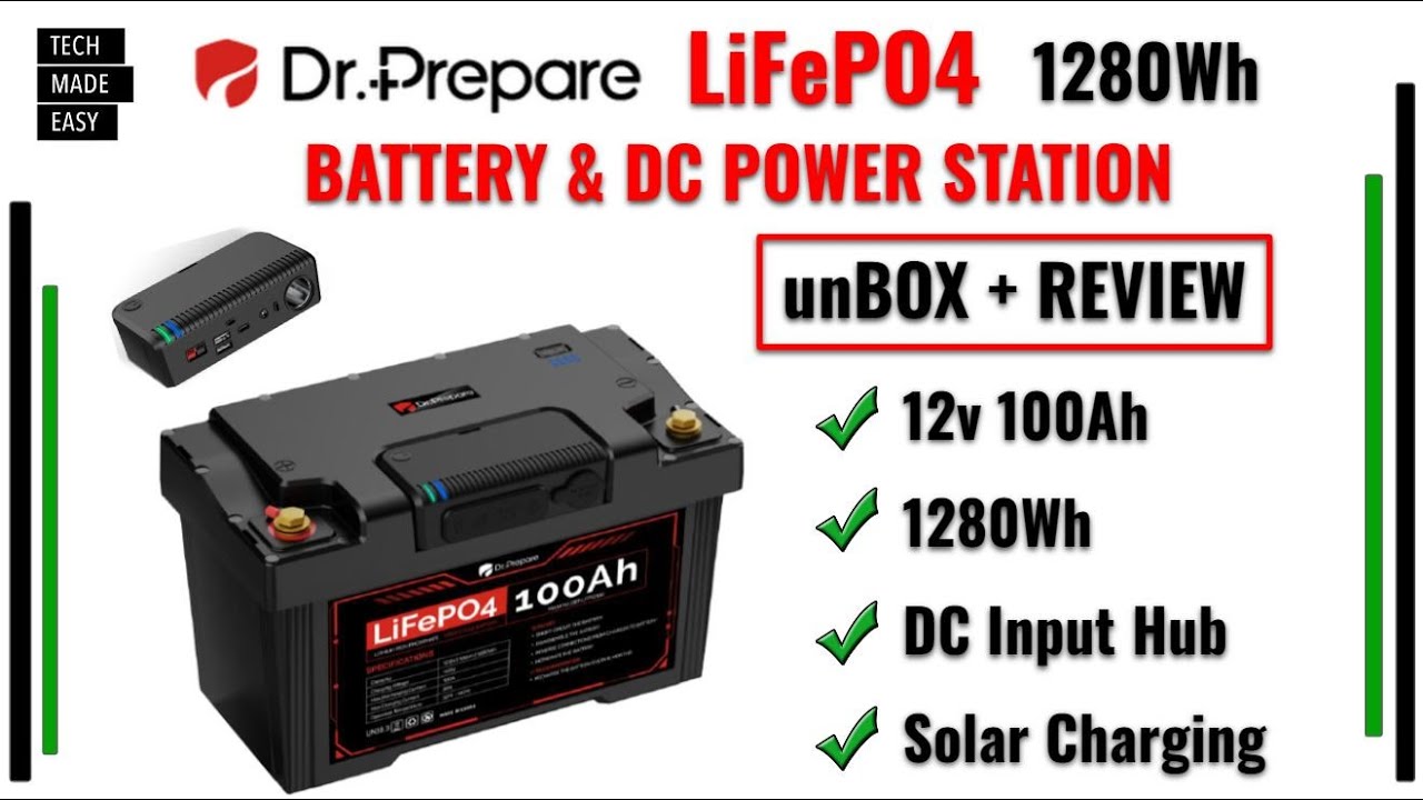 Dr Prepare 100Ah Battery Power Station Review solar generator - YouTube