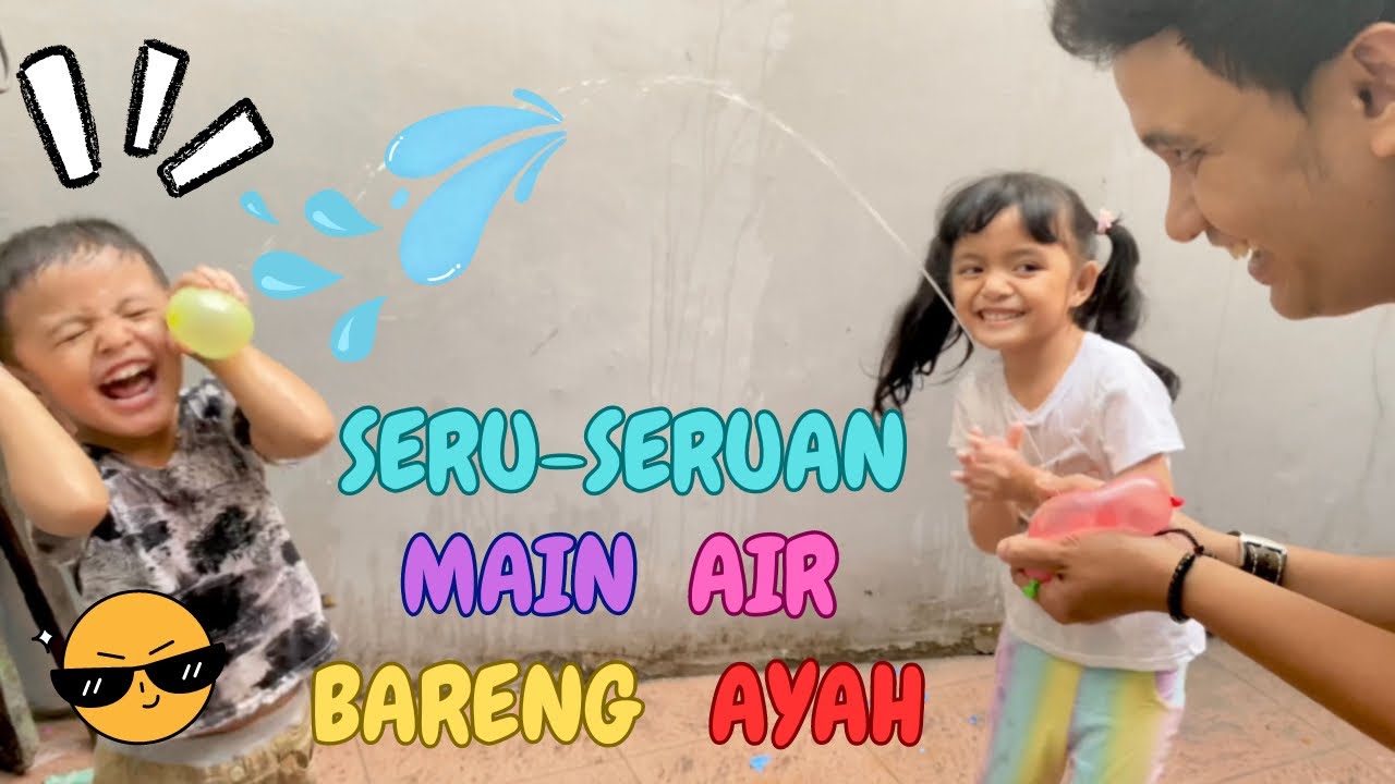 Waduh jadi Basah Semua deh Baju Eshal & Eshan🤣 - YouTube